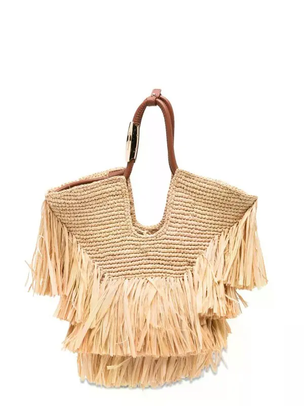 Zimmermann Small Goldentime Fringe Tote Bag