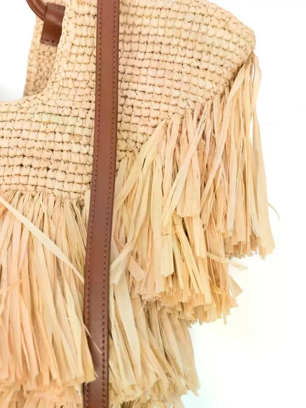 Zimmermann Small Goldentime Fringe Tote Bag