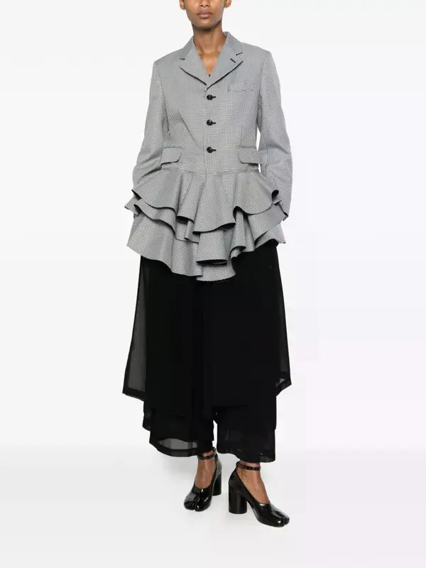 Comme Des Garçons Layered Sheer-panel Trousers