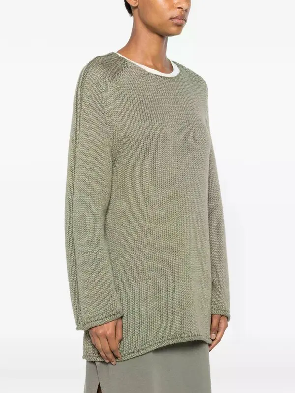 Our Legacy Shaker-stitch Knit Boat Neck Raglan Sleeve Top
