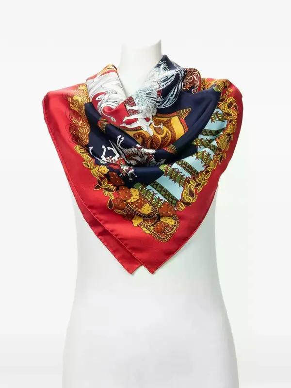 Hermès Le Carrousel Du Roi Graphic-print Scarf