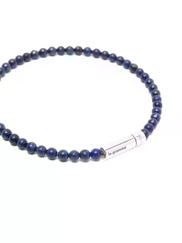 Le Gramme Lapis Lazuli Bead Bracelet