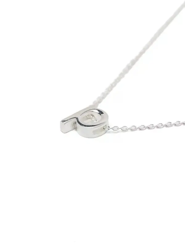 Le Gramme Alphabet Pendant Necklace