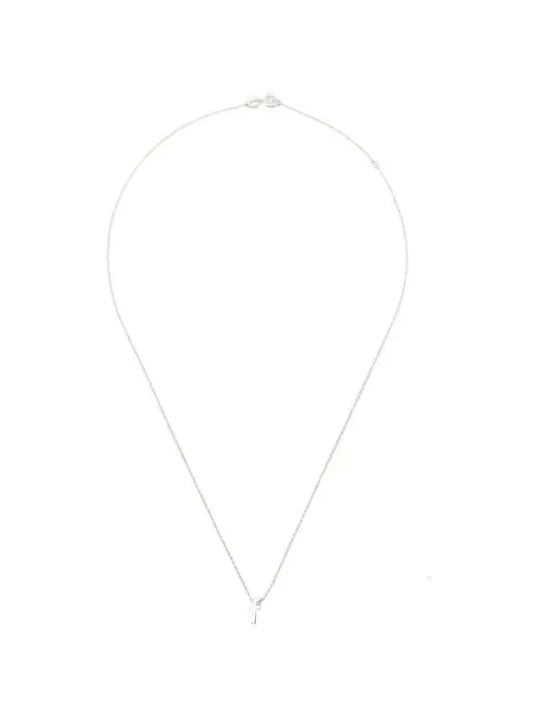 Le Gramme Alphabet Pendant Necklace - Silver