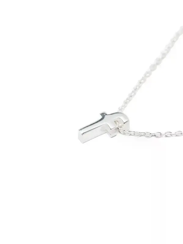 Le Gramme Alphabet Pendant Necklace
