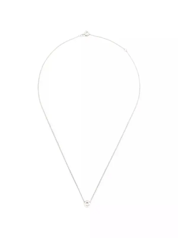 Le Gramme Alphabet Pendant Necklace - Silver