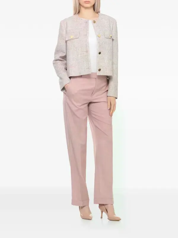 LARDINI Bouclé Tweed Jacket - Neutrals