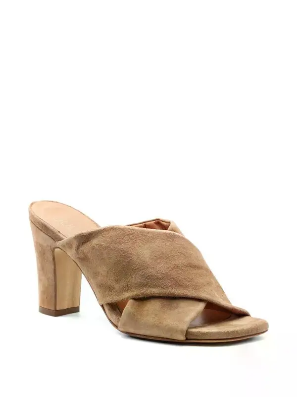 JULIE DEE Criss-cross Suede Sandals