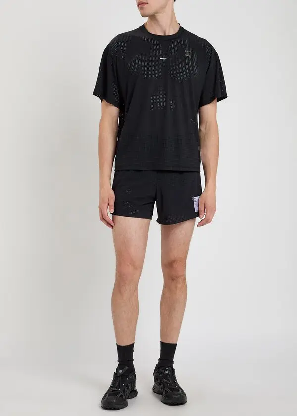 Satisfy Space-o Camouflage Perforated T-shirt