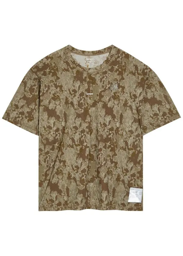 Satisfy Space-o Camouflage Stretch-jersey T-shirt - Multicoloured 1