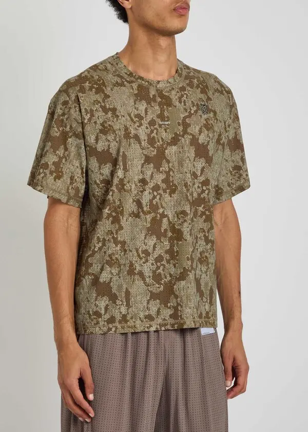 Satisfy Space-o Camouflage Stretch-jersey T-shirt - Multicoloured 1