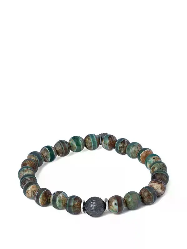 Tateossian Beaded-stone Bracelet - Silver