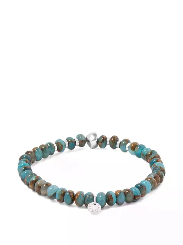 Tateossian Tone And Blue Jasper Beaded Bracelet