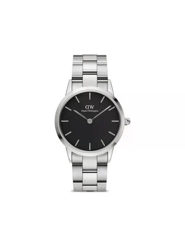 DANIEL WELLINGTON Iconic Link 40mm Stainless Steel Watch - Black