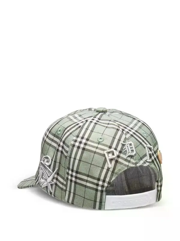 PDF Check-pattern Patch Baseball Cap