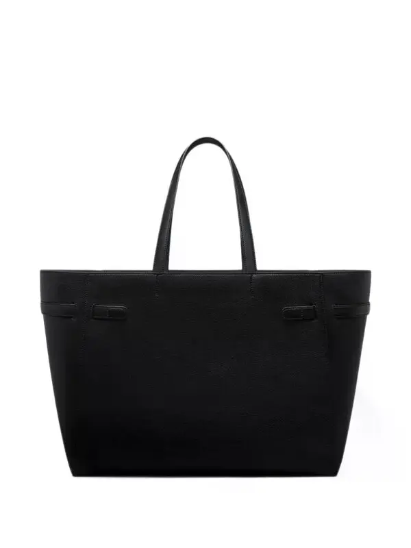 Thom Browne Mr. Thom Leather Tote Bag - Black