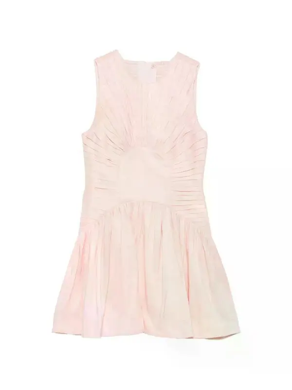 Aje Medea Pintucked Sleeveless Dress