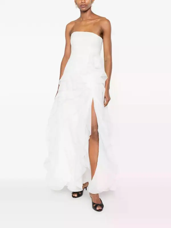 Aje Canyon Ruffled Gown