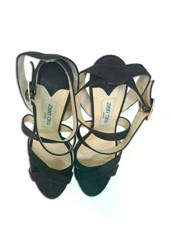 JIMMY CHOO Louise Crisscross Platform Sandals