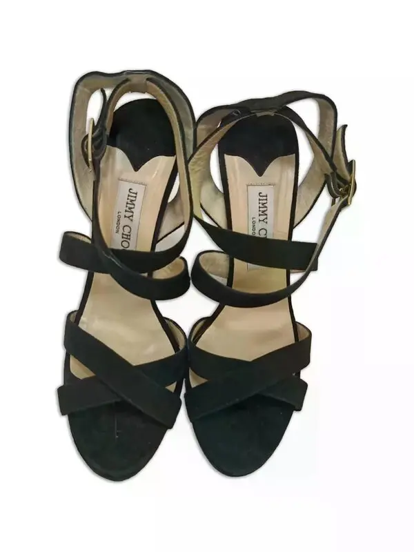JIMMY CHOO Louise Crisscross Platform Sandals