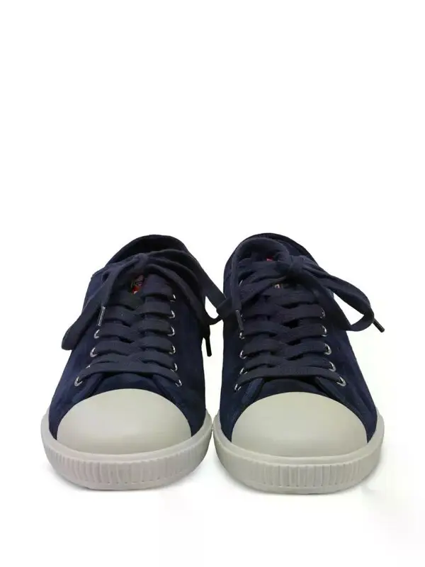 Prada Suede Cap-toe Low-top Sneakers