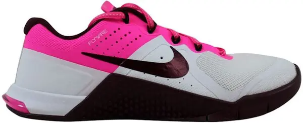 Nike Metcon 2 Athletic Sneakers - White/night Maroon/pink Blast