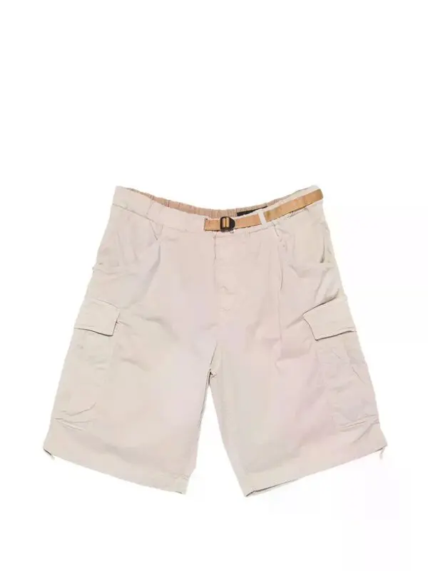 WHITE SAND Belted Cargo Shorts - Neutrals
