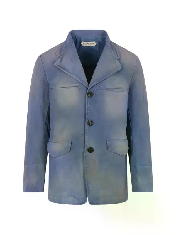 NAMACHEKO Faded-effect Single-breasted Blazer - Blue