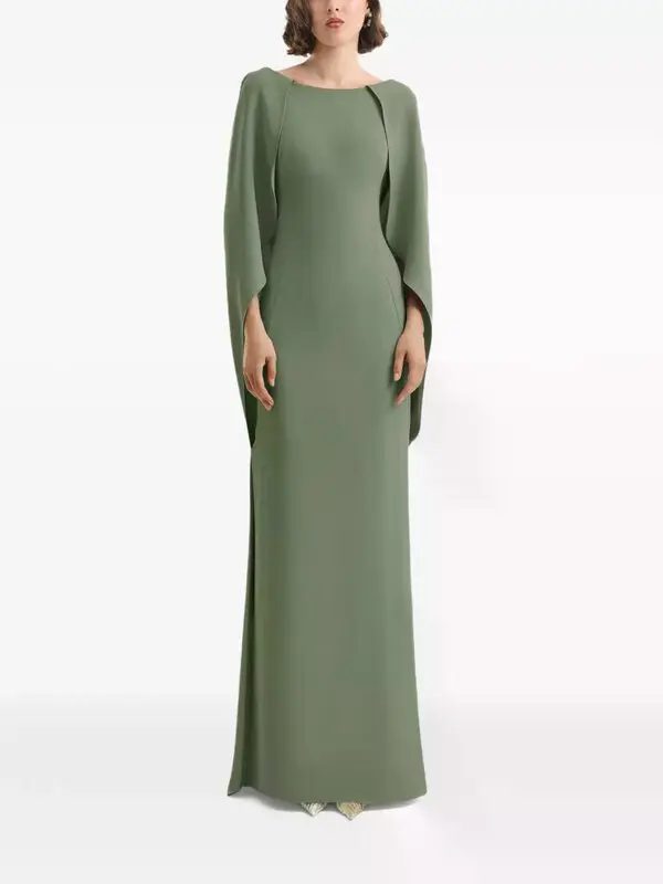 GEMY MAALOUF Draped Back Dress - Green