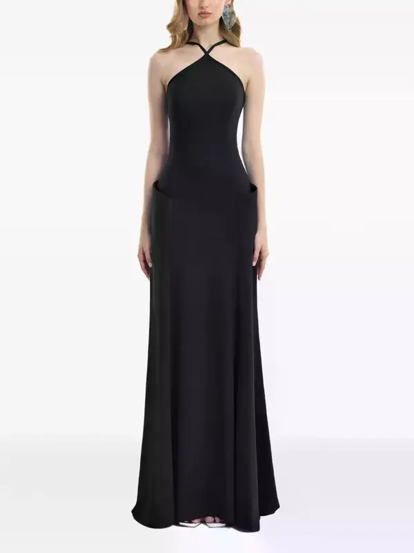 GEMY MAALOUF Halter-neck Structured Dress