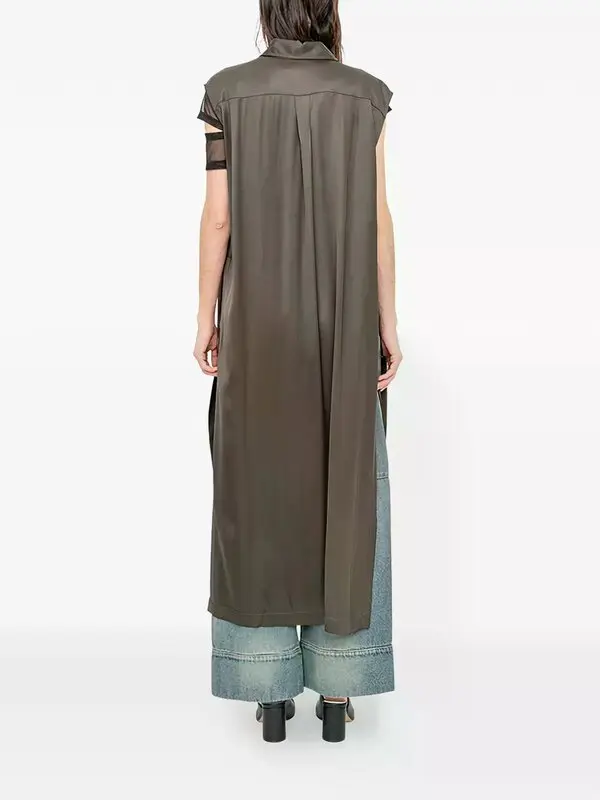 Andrea Ya'aqov Side-slit Sleeveless Shirt