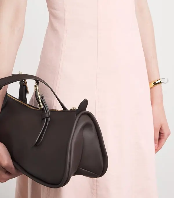 Theory Linen-blend Square-neck Midi Dress