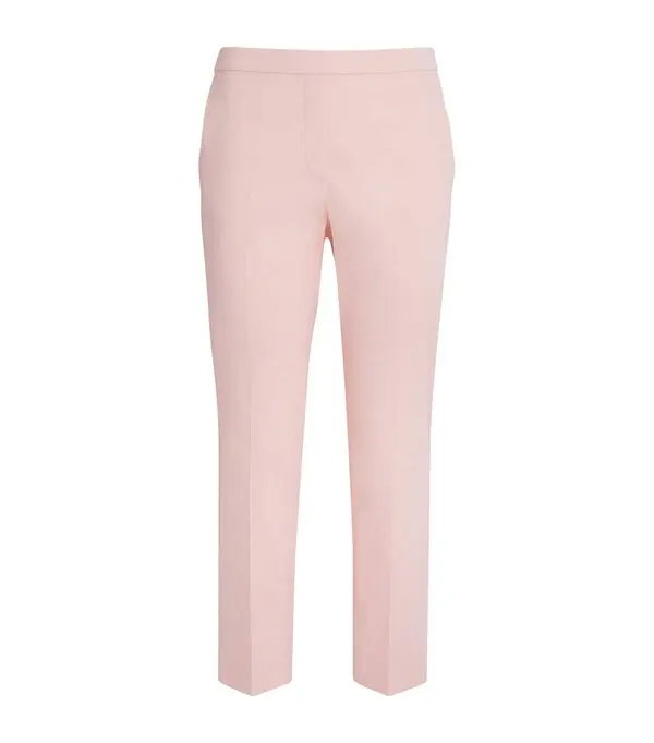 Theory Linen-blend Straight Chinos