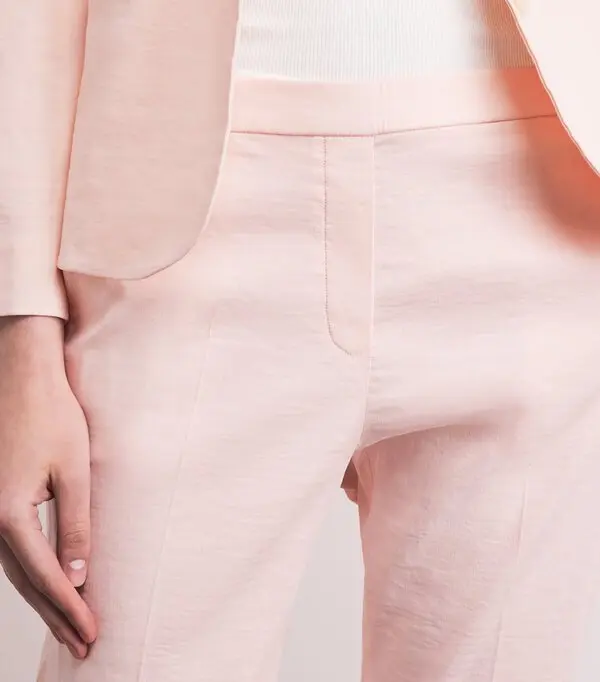 Theory Linen-blend Straight Chinos