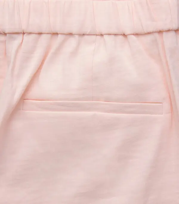 Theory Linen-blend Straight Chinos