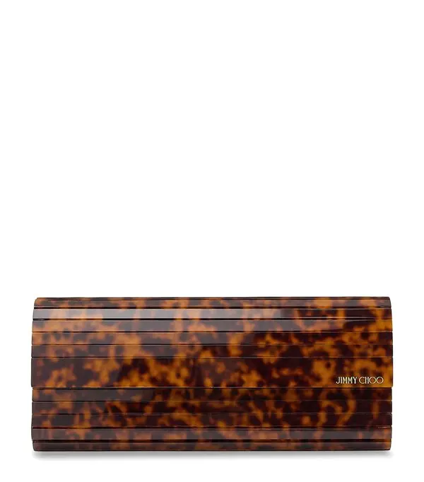 JIMMY CHOO Sweetie Panelled Clutch Bag - Brown