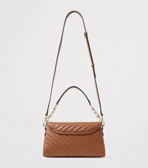 JIMMY CHOO Leather Curve Top-handle Bag