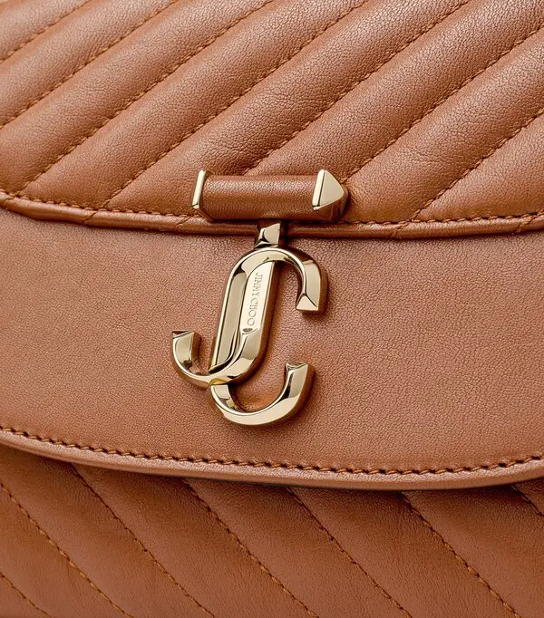 JIMMY CHOO Leather Curve Top-handle Bag