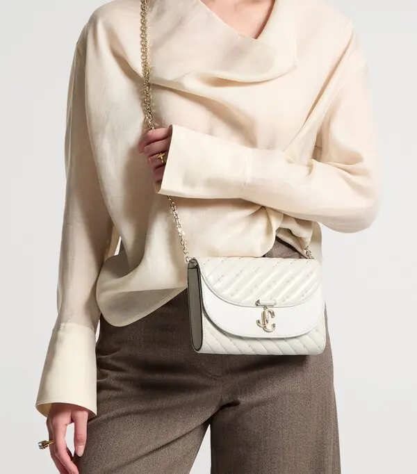 JIMMY CHOO Leather Clutch With Monogram Detail