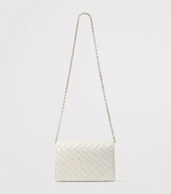 JIMMY CHOO Leather Clutch With Monogram Detail