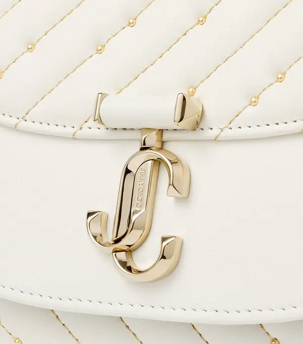 JIMMY CHOO Leather Clutch With Monogram Detail