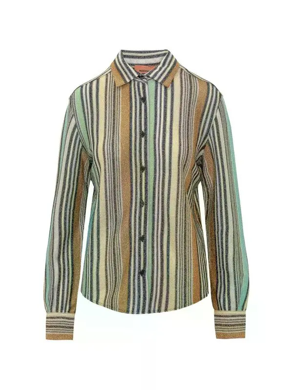 Missoni Striped Metallic Thread Shirt