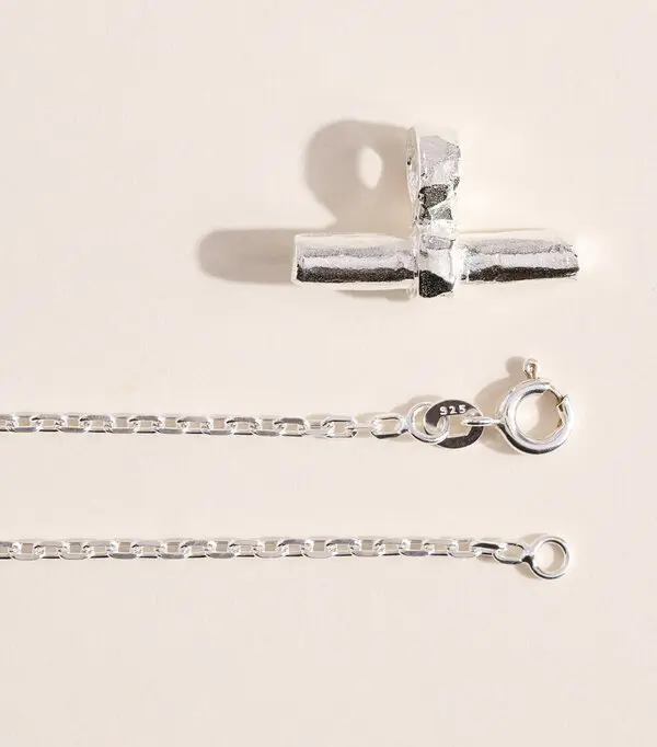 THE OUZE Sterling T-bar Necklace