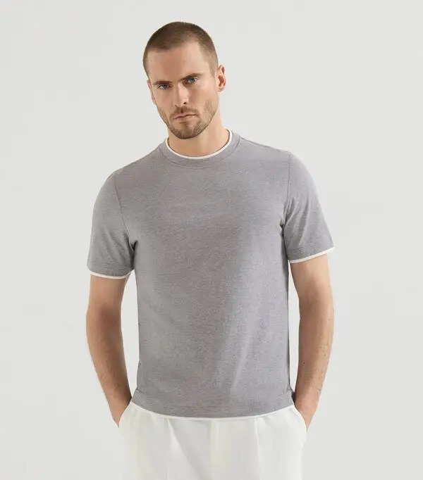 Brunello Cucinelli Cotton Faux-layered T-shirt