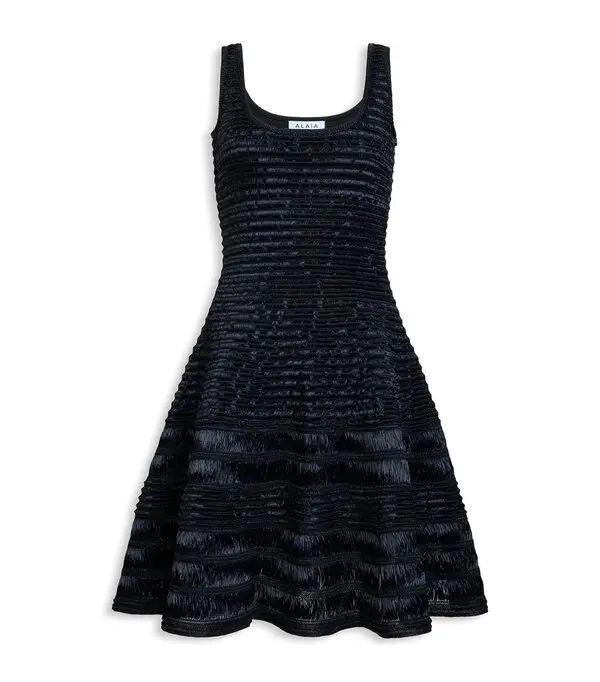 Alaïa Raffia Crochet Mini Dress