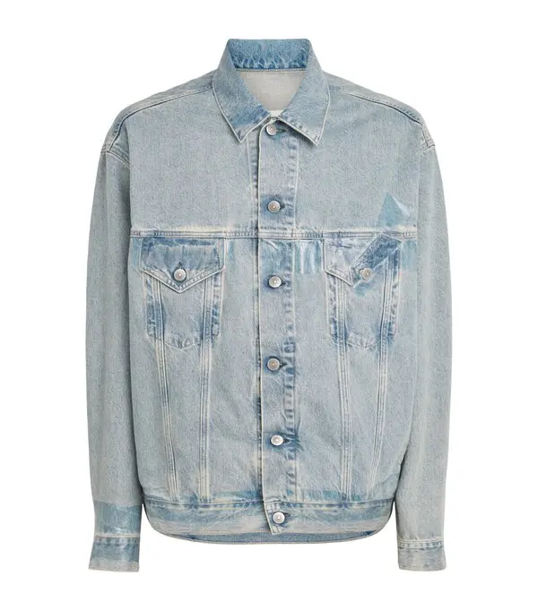 MAISON MARGIELA Distressed Denim Jacket - Blue