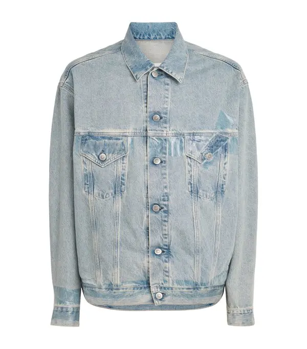 MAISON MARGIELA Distressed Denim Jacket - Blue