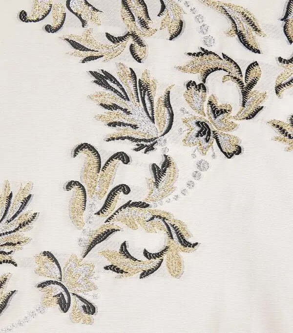 Carolina Herrera Embroidered Sleeveless Gown