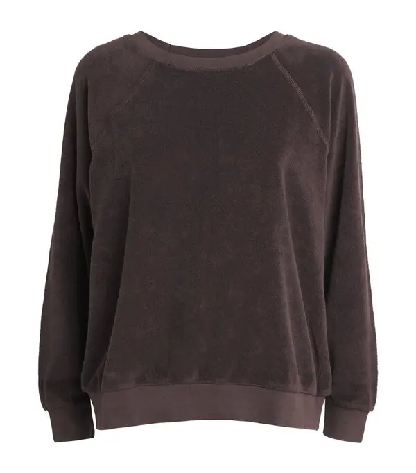 Suzie Kondi Samos Velour Sweatshirt - Brown