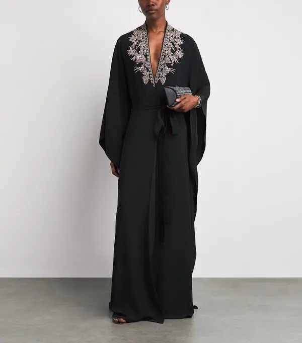 Zuhair Murad Embellished Cady Cape